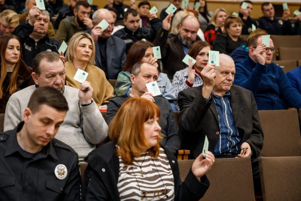 A conference of the labor collective was held at the Dnipro State ...